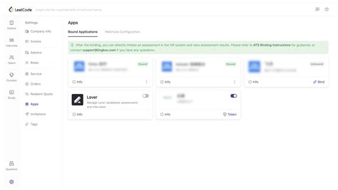 Enabling And Using The Leetcode Enterprise Integration Lever Support