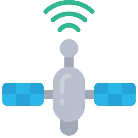 Satellite Signal Juicy Fish Flat Icon