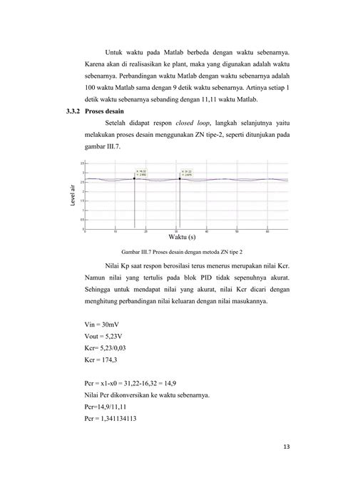 Desain Kendali Pid Dengan Metoda Ziegler Nichols Dan Cohen Coon