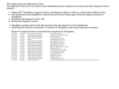Test Case 7 Kepware Server Is Rebooted And Resumes Operation Dell Validated Design For