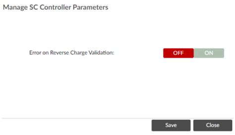 Sc Controller Parameters
