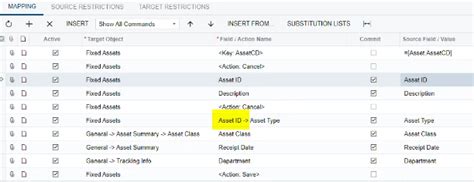 Fixed Asset Import Scenario Community