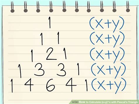 How To Calculate Xyn With Pascals Triangle 9 Steps