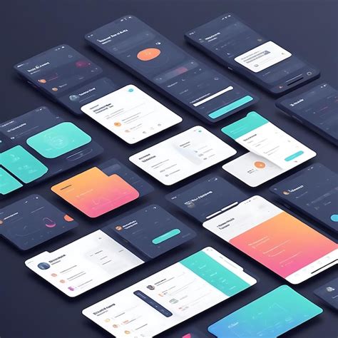 Perspective App Ui Design Template Mockup Premium Ai Generated Image
