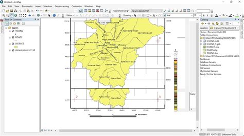 digitizing and georeference maps using arcgis software education universityofghana