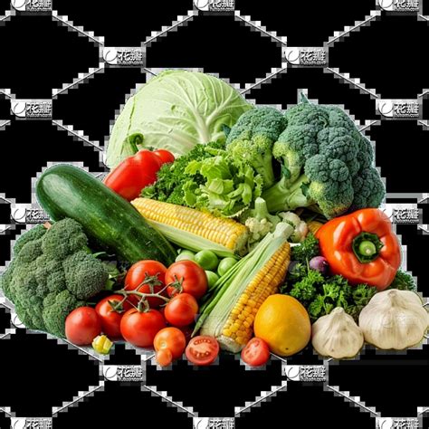 果蔬系列通用写实多品类蔬菜组合元素素材素材 花瓣网