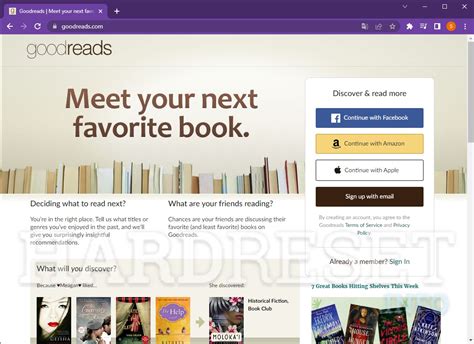 How To Log Out From Goodreads