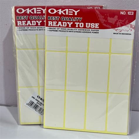 Stiker Label Okey No 103