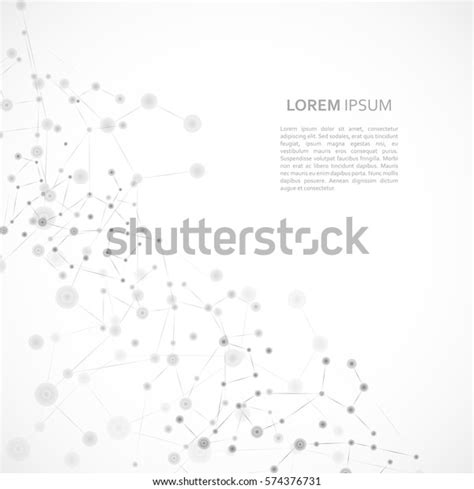 Structure Molecule Communication Background Stock Vector Royalty Free