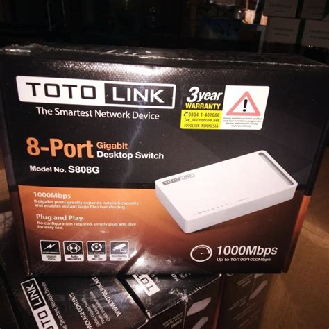 Jual Totolink S808g 8 Port Gigabit Desktop Switch Hub Shopee Indonesia