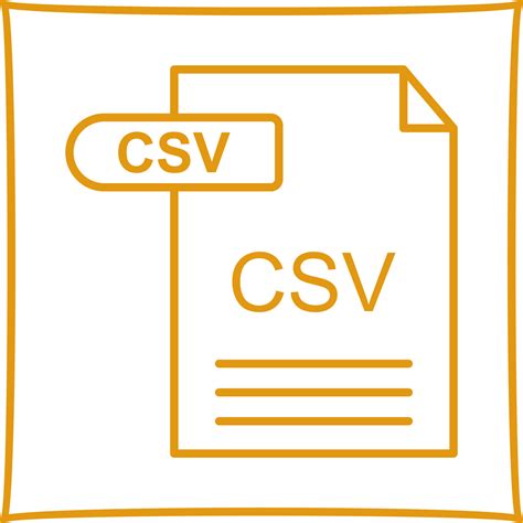 Csv Vector Icon 19912444 Vector Art At Vecteezy