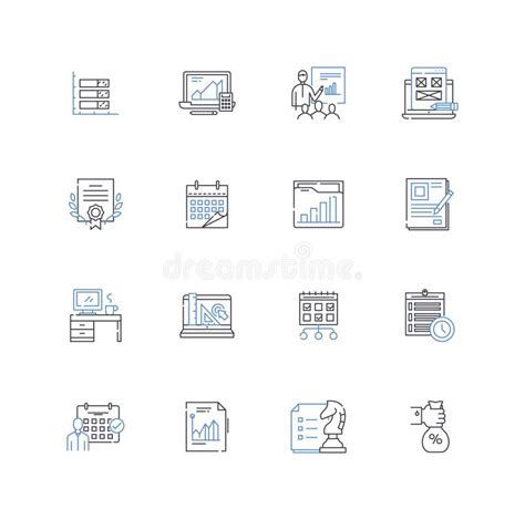 Engagement Commitment Line Icons Collection Devotion Loyalty