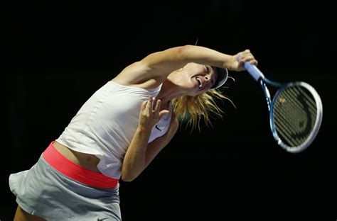 Maria Sharapova WTA Finals In Singapore Vs Agnieszka Radwanska CelebMafia