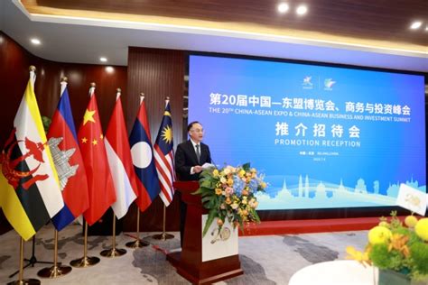 第20届中国—东盟博览会、商务与投资峰会推介招待会｜外交部部长助理农融出席并致辞。 展会新闻