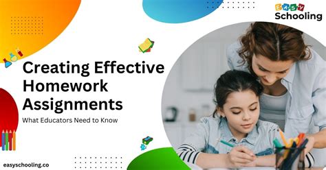 homework assignments key strategies for teachers