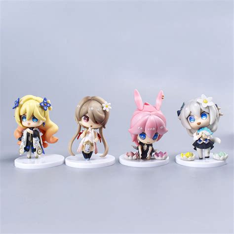 Honkai Impact 3rd Chibi Action Figure 4 Pcs Set Honkai Merch Store