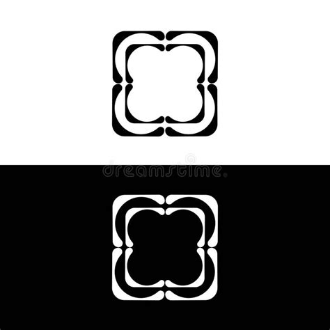 Rectangle Vector Logo Template Design Stock Vector Illustration Of Alphabet Font 285198866