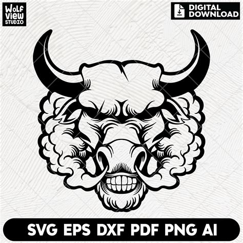 Angry Bull Svg Bull Design Svg Bull Head Svg Bull Clipart Angry