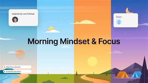 morning mindset and focus