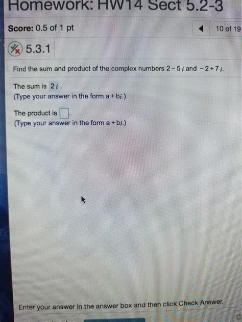 solved homework hw 4 sect 5 2 3 score 0 5 of 1 pt 10 of 19
