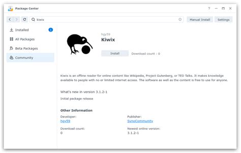 Kiwix Serve Is Now Available On Synology Nas Rkiwix