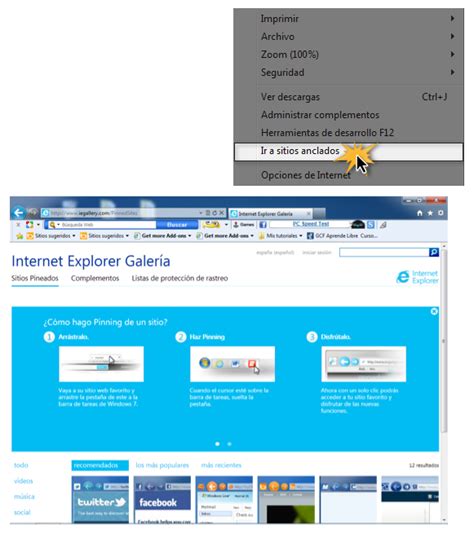Internet Explorer Herramientas De Internet Explorer