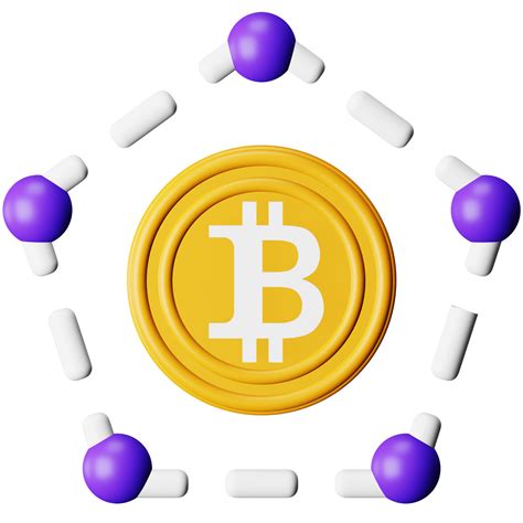 Bitcoin Blockchain 3d Rendering Isometric Icon 13363950 Png