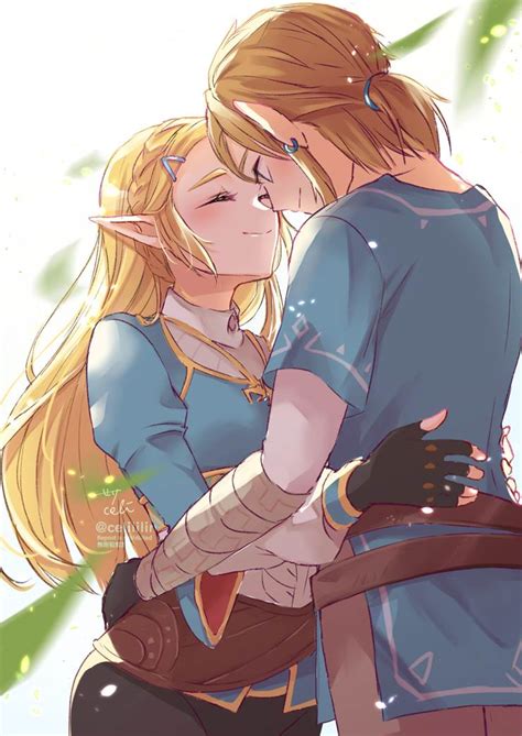 Botw 林赛尔 插画师せり Celi的林克×塞尔达插画图片 Bobopic