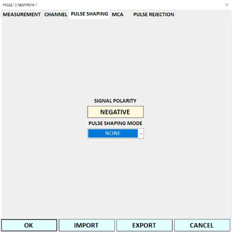 The Pulse Shaping Page Of The Preset Dialog Download Scientific Diagram