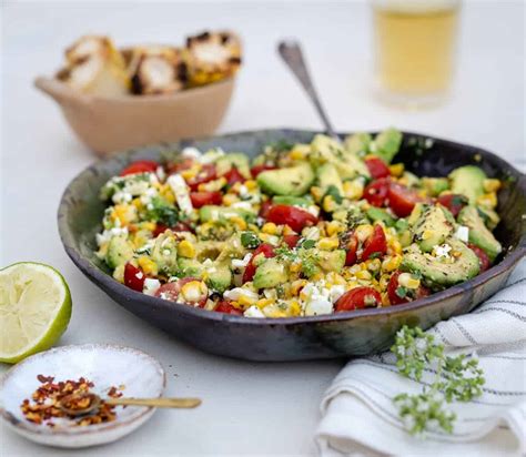 Grilled Corn Avocado Salad Supergolden Bakes