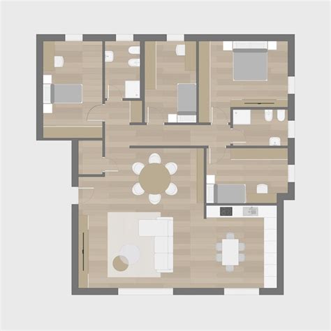 Plattegrond Premium Vector