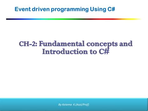 Chapter Two Fundamentals Of C Programming Pdf