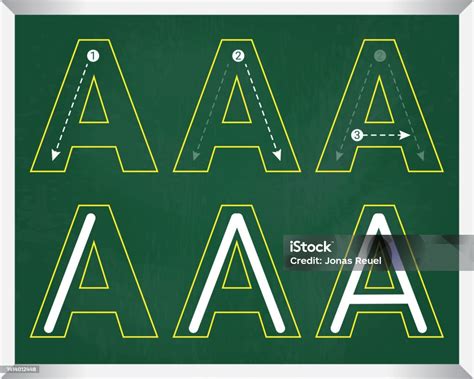 알파벳 편지 A 어린이를위한 알파벳 편지를 쓰는 방법 유치원을위한 Abc 쓰기 교육 0명에 대한 스톡 벡터 아트 및 기타 이미지 0명 개체 그룹 고급 Istock