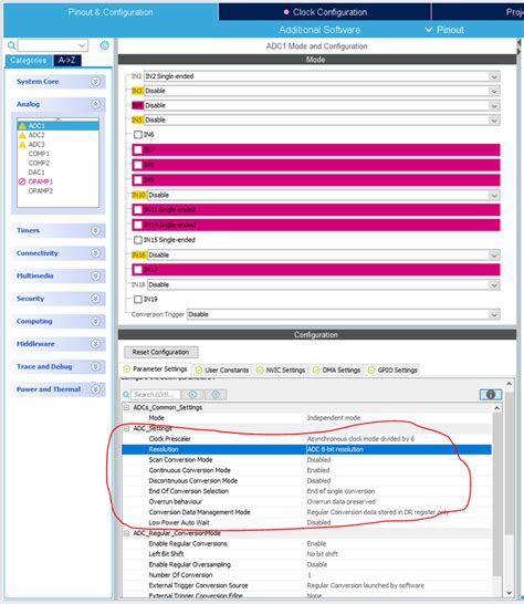 Solved Adc Dma Setup In Stm32cubeide Dma Continuous Requ Stmicroelectronics Community
