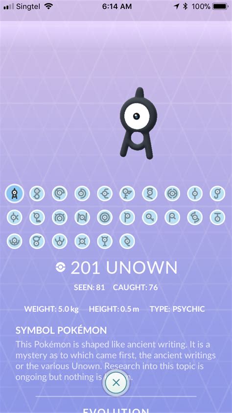 Pokemon Go Unown Collections Miniliew