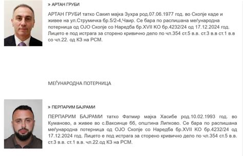 Меѓународна потерница по Артан Груби Алсат ТВ