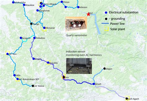 Scheme Of The Location Of The Monitoring Points Of Geomagnetic Download Scientific Diagram