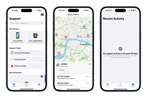Apple Support App Updated With New Layout Navigation Bar Nearby Service Providers Map More