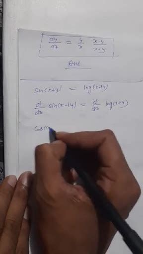Find Dxdy If I X Ylog Xy Ii Xlogy Ylogx Iii Sin X Y Log X
