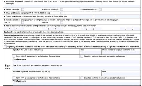 Irs Form 4506 C Instructions Ives Request For Tax Transcripts