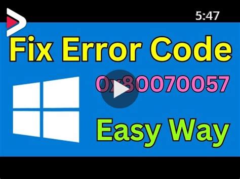 How To Fix Error Code 0x80070057 On Windows PC Or Laptop 0x80070057