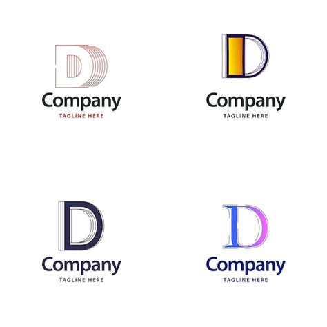 Free Vector Letter D Big Logo Pack Design Creative Modern Logos Design For Your Business