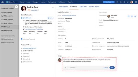 adding crm leads and contacts