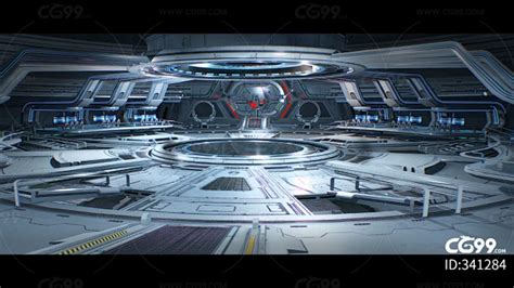 科幻 宇宙飞船内部 实验室 室内场景 机库 空间站 Cg模型免费下载 3dsmax模型 Cg99 花瓣网