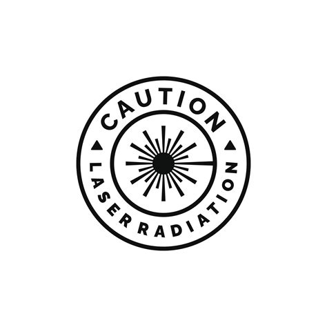 Laser Radiation Caution Warning Symbol Design Vector 26128060 Vector Art At Vecteezy