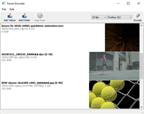 Github Traum Inctraumencoder A Simple Prores Batch Encoder For Production Workflows