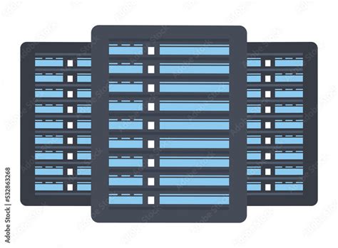 Data Center Mainframe Service Concept Banner Server Rack Server Room