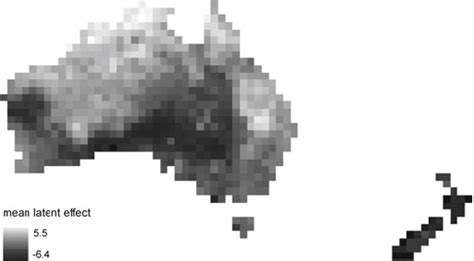 Posterior Mean Of The Spatial Random Effects Download Scientific Diagram
