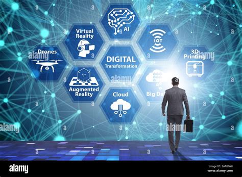 The Digital Transformation And Digitalization Technology Concept Stock