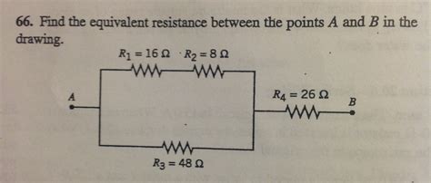 Solved Find The Equivalent Resistance Between The Points A Chegg